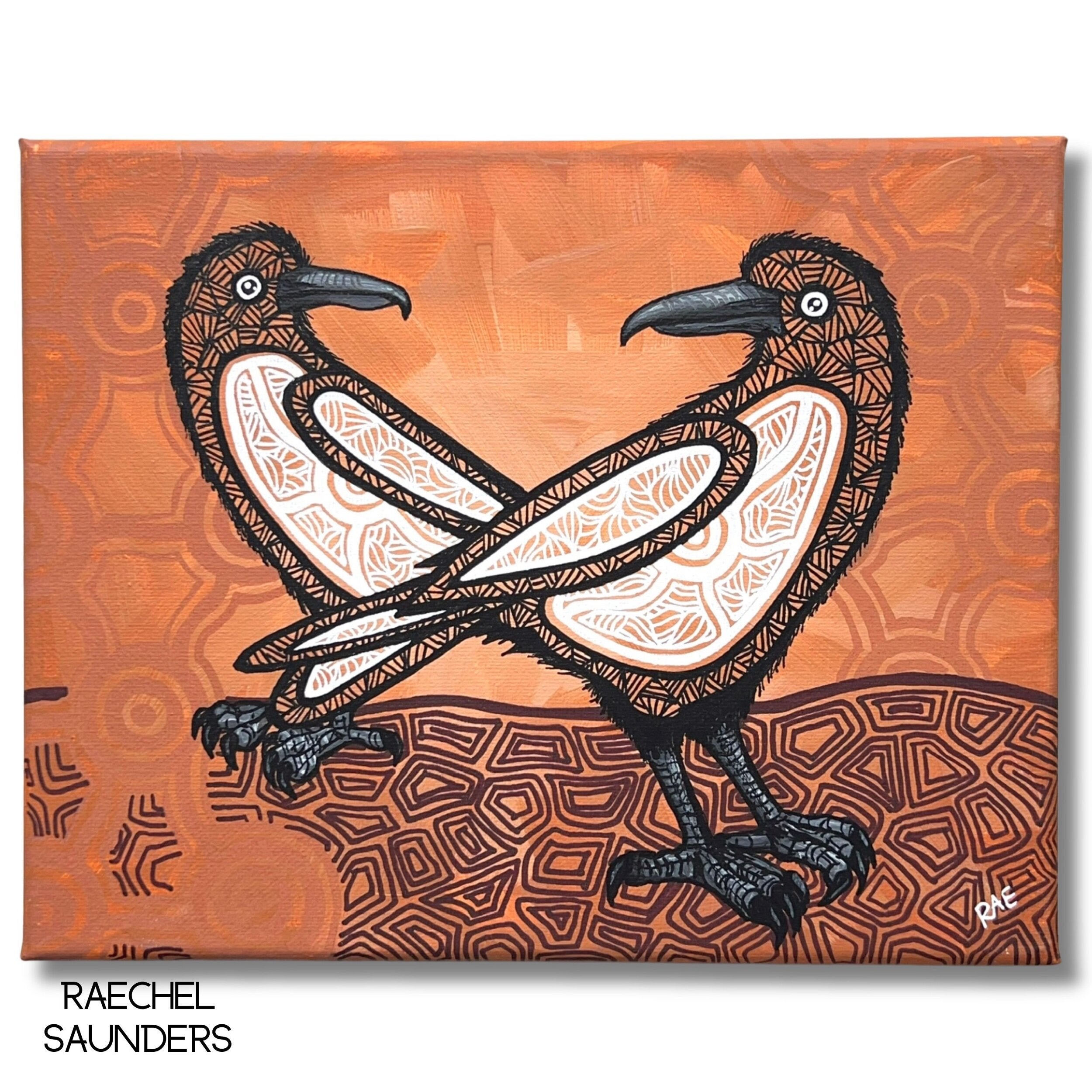 2 Crows | Deep Water Shark Gallery - Aboriginal Art