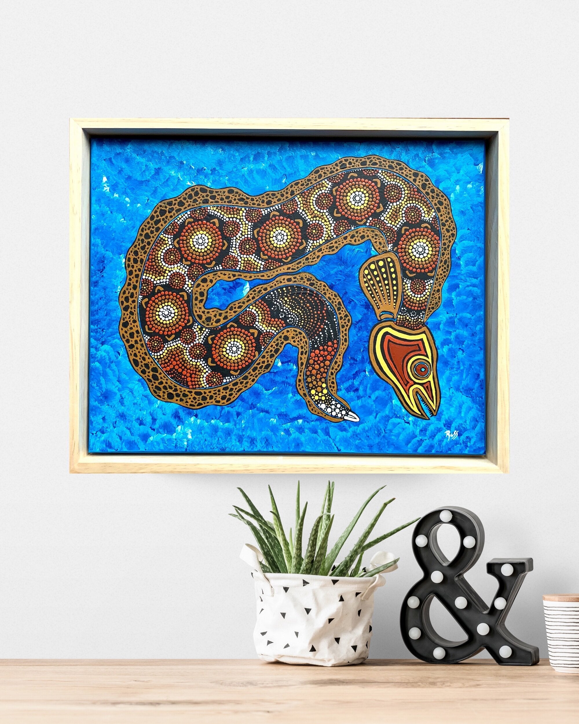 Du unang 'Eel' | Deep Water Shark Gallery - Aboriginal Art